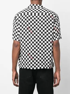 Palm Angels Checkerboard-print Bowling Shirt