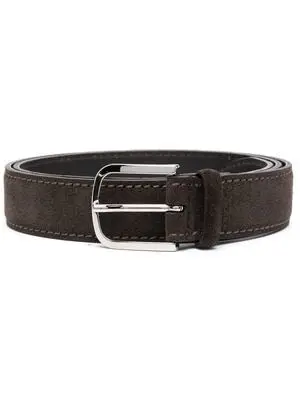 ORTIGNI Buckle-fastening Leather Belt - Brown