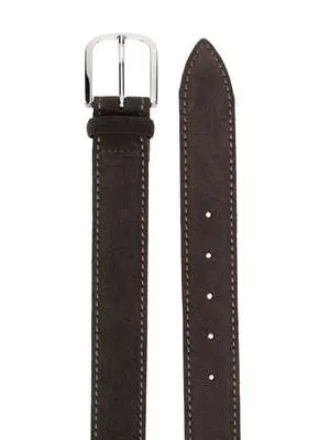 ORTIGNI Buckle-fastening Leather Belt - Brown