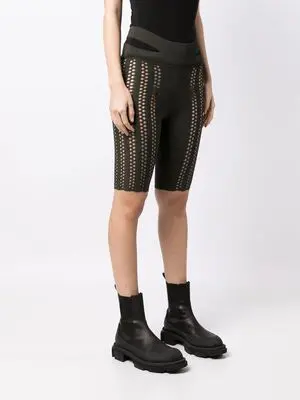 DION LEE Column Cut-out Biker Short