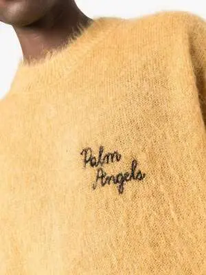 Palm Angels Palm-motif Crew-neck Jumper