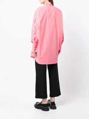 PATOU Oversize Long-sleeve Cotton Shirt