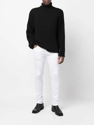 Philipp Plein Hexagon Slim-cut Low-rise Jeans