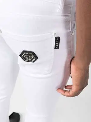 Philipp Plein Hexagon Slim-cut Low-rise Jeans