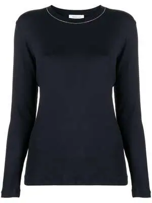 Fabiana Filippi Contrast-trim Sweater - Blue