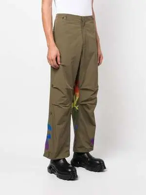 MAHARISHI Abstract-print Straight Trousers