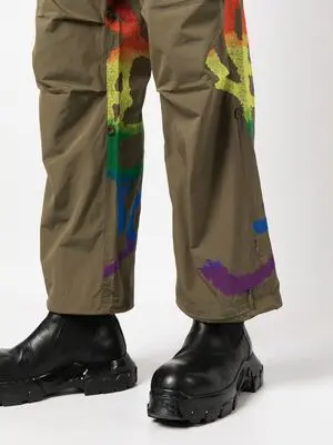 MAHARISHI Abstract-print Straight Trousers