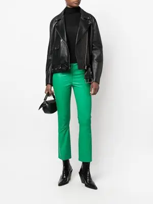 ARMA Cropped Leather Trousers