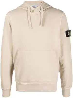 Stone Island Compass Patch Hoodie - Neutrals