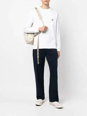 Carhartt Work In Progress Chest Logo-patch Detail T-shirt - White