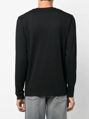 Carhartt Work In Progress Chest Logo-patch Detail T-shirt - Black