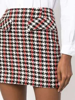 Baum Und Pferdgarten Houndstooth A-line Mini Skirt