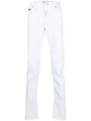 Philipp Plein Logo-patch Slim-cut Jeans