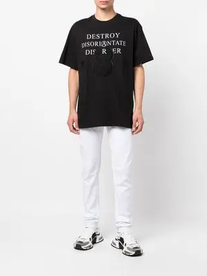 Philipp Plein Logo-patch Slim-cut Jeans