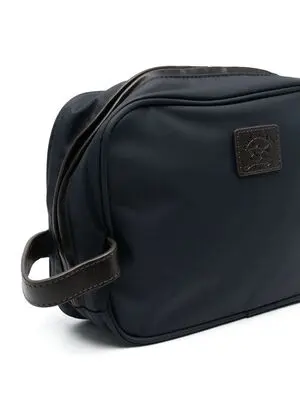 Paul & Shark Leather Trim Wash Bag