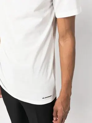 JIL SANDER Crew-neck Fitted T-shirt - White