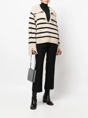 JIL SANDER High-waisted Cropped Trousers - Black