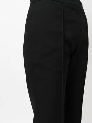 JIL SANDER High-waisted Cropped Trousers - Black