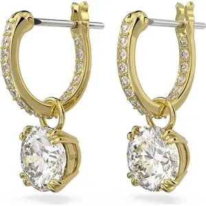 SWAROVSKI Stilla Huggie Hoop Earrings - Yellow