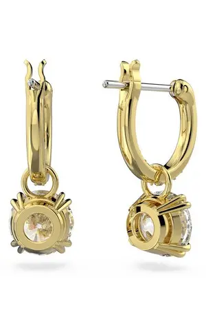 SWAROVSKI Stilla Huggie Hoop Earrings - Yellow