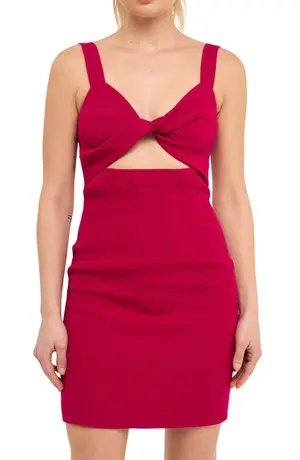 Endless Rose Plissé Minidress - Pink Violet