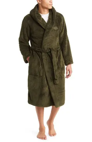 UGG Beckett Fleece Hooded Robe Volcano