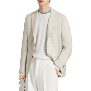 Zegna Deconstructed Oasi Cashmere Sport Coat - Ecru