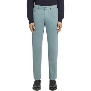 Zegna Raw Edge Hem Bottoms For Men