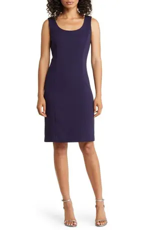 TAHARI ASL Jacket And Sheath Dress - Midnight Navy