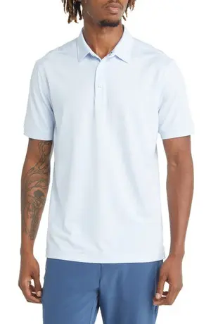 Mizzen+main Versa Stripe Golf Polo - Blue