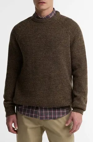Barbour Horseford Wool Crewneck Sweater - Camel
