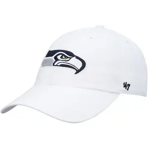 '47 Seattle Seahawks Clean Up Adjustable Hat - White