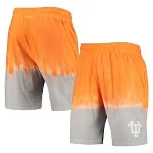 Mitchell & Ness Gray Tennessee Volunteers Tie-dye Shorts - Tennessee Orange