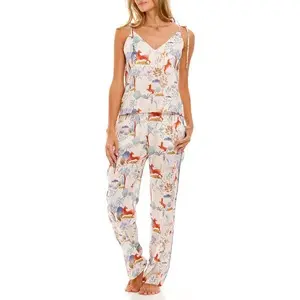 THE LAZY POET Amelie Equus Linen Pajamas - Blue