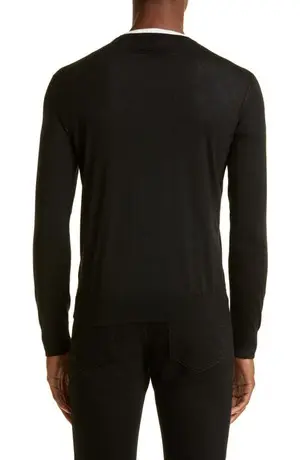 Zegna Cashseta Cashmere & Silk Sweater - Black