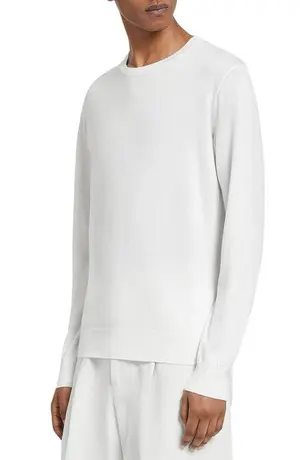 Zegna Cashseta Cashmere & Silk Sweater - White