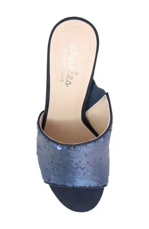 Charles By Charles David Reveal Sequined Sandals - Navy-sq