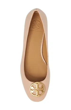 Tory Burch Leather Logo Medallion Pumps