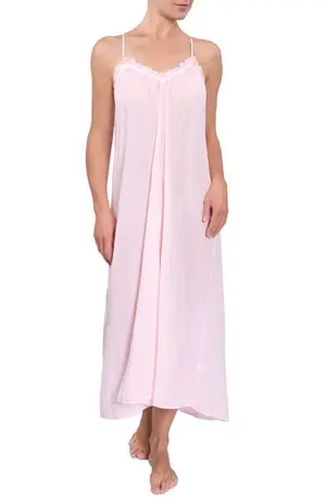 EVERYDAY RITUAL Ruffle Nightgown - Blush Pink