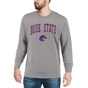 COLOSSEUM Boise State Broncos Arch & Logo Crew Neck Sweatshirt