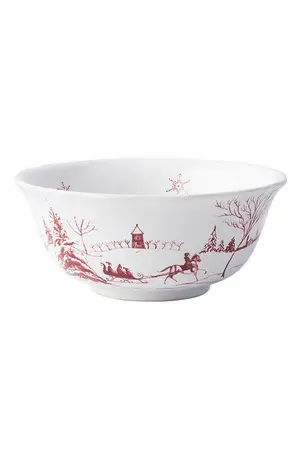 JULISKA Country Estate Winter Frolic Cereal/ice Cream Bowl - Ruby