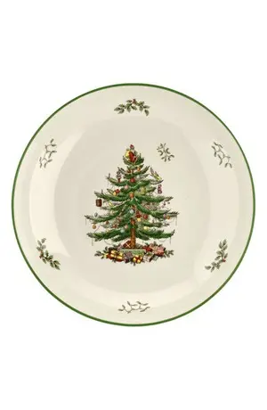 SPODE Christmas Tree Pasta Bowl - Green