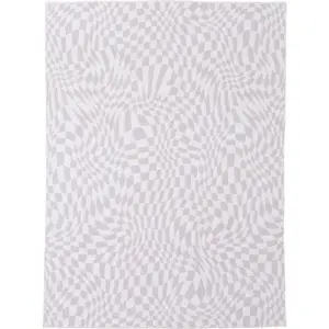 Barefoot Dreams Cozychic™ Checkered Throw Blanket - Cream-stone