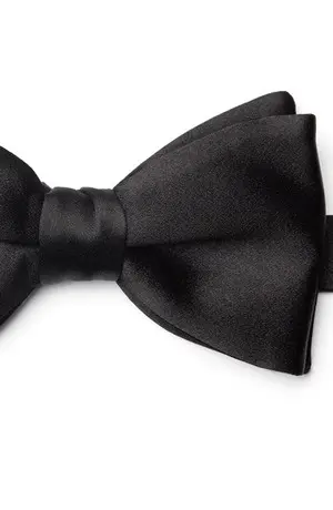 Zegna Silk Bow Tie - Black