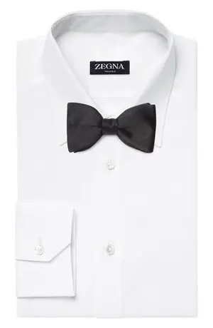 Zegna Silk Bow Tie - Black