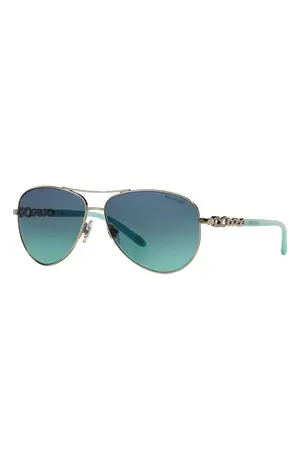 Tiffany & Co. Embellished Aviator Sunglasses