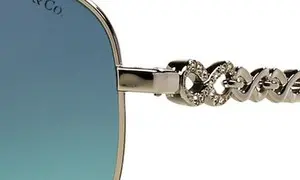 Tiffany & Co. Embellished Aviator Sunglasses