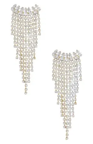 Ettika Angel Fringe Drop Earrings - Gold