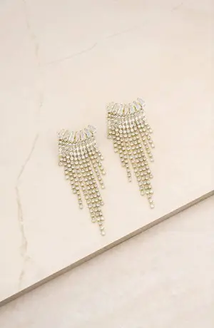 Ettika Angel Fringe Drop Earrings
