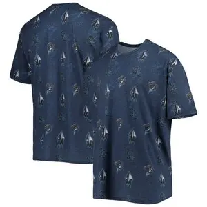 BOXERCRAFT Sugar Land Space Cowboys Allover Print Crafted T-shirt - Navy